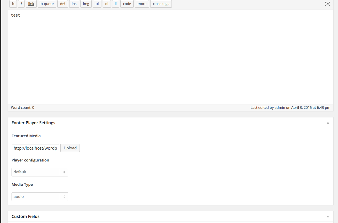 Documentation ZoomSounds Wordpress
